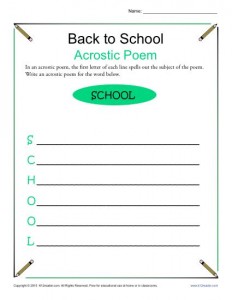 Printable Back to School Worksheets for Elementary School Grades
