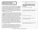 5th Grade Reading Comprehension Worksheets | Fifth Grade Passages