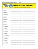 Fourth Grade Spelling Words List - Week 36 | K12reader