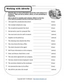 Working With Adverbs | Free, Printable Adverb Activities