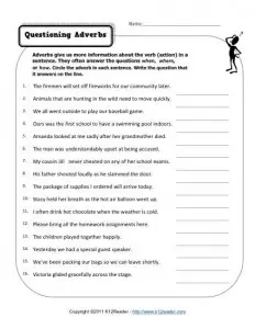Adverb Worksheets | Adverb Lessons & Adverb Examples