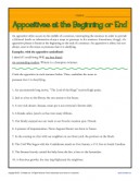 Appositive Worksheets