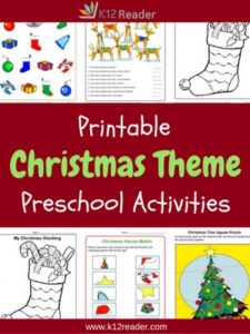 Christmas Preschool Theme Activities | Printable Classroom Lessons