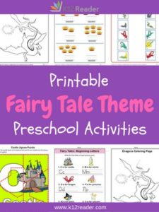 Fairy Tales Preschool Theme Activities | Printable Classroom Lessons