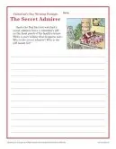 Valentine's Day Worksheet | Sectret Admirer Writing Prompt - 4th, 5th Grade