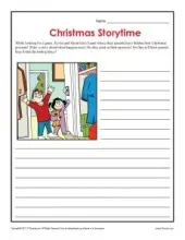 Christmas Storytime Worksheet for Elementary Grades