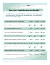 Sentence Structure Worksheets