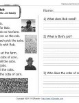 1st Grade Reading Comprehension Worksheets | FIrst Grade Passages