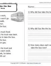 1st Grade Reading Comprehension Worksheets | FIrst Grade Passages