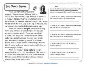 Many Ways to Measure | 2nd Grade Reading Comprehension Worksheets