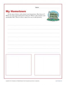 My Hometown | Descriptive Writing Prompt for 3rd and 4th Grade