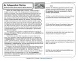 An Independent Nation | 3rd Grade Reading Comprehension Worksheet