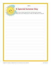 Special Summer Day | Creative Writing Prompt for 4th and 5th Grade