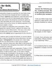 5th Grade Reading Comprehension Worksheets | Fifth Grade Passages