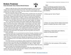 Broken Promises - Reading Worksheets, Spelling, Grammar, Comprehension ...