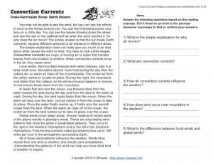 Convection Currents - Reading Worksheets, Spelling, Grammar ...