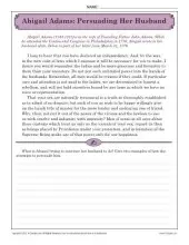 Abigail Adams: Persuading Her Husband | 9th - 10th Grade Reading ...