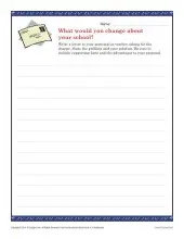 School Change Letter | Persuasive Writing Prompt for 9th - 12th Grade