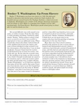 Booker T. Washington: Up From Slavery | Black History Month Worksheets