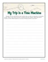 My Time Machine Trip | Creative Writing Prompt for 6th - 8th Grade