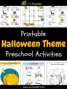 Halloween Preschool Theme Activities | Printable Classroom Lessons