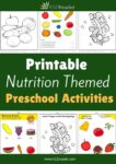 Nutrition Preschool Theme Activities | Printable Classroom Lessons