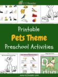 Pets Preschool Theme Activities | Printable Classroom Lessons