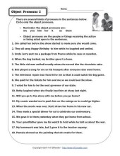 Object Pronouns 2 | Pronoun Worksheets