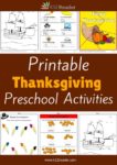 Thanksgiving Preschool Theme Activities | Printable Classroom Lessons