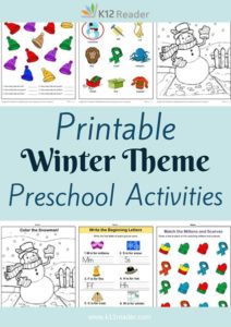 Winter Preschool Theme Activities | Printable Classroom Lessons