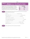 High School Spelling Words List 14 - Homophones