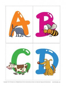 Animal Alphabet Flashcards | Vocabulary Worksheets