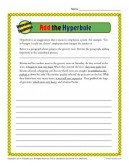 Hyperbole Worksheets | Figurative Language Practice