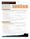Halloween Adjectives Worksheet | Trick or Treat