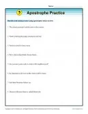 Apostrophe Practice | Punctuation Worksheets