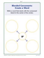 Consonant Blends Worksheets - gr | Phonics Worksheets
