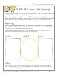 Build a Plot: Connect the Paragraphs Worksheet