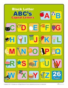 Block Capital Letters | Printable Classroom Activities