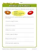Capitalization Worksheet: Holidays and Products Practice Activity