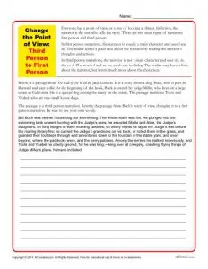 Point of View Worksheets