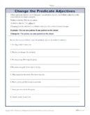 Predicate Adjectives | Examples, Definition, Practice Worksheets