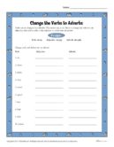 Adverb Worksheets | Adverb Lessons & Adverb Examples