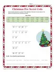 Christmas Eve Secret Code | Christmas Worksheets For Kids