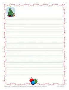 Christmas Writing Paper for Kids | Free, Printable Template