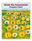 Halloween Pumpkin Patch Activity | Circle the Consonants