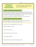 Commas and Introductory Elements: Words | Punctuation Worksheets