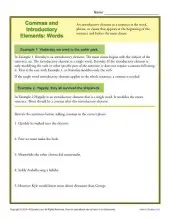Punctuation Worksheets | Capitalization, Commas, Quotation Marks