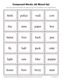 Printable compound Words Worksheets | Open, Closed, Hyphenated