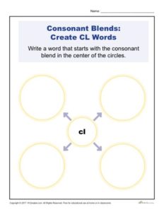 Consonant Blends | Kindergarten and 1st Grade Worksheets and Activities