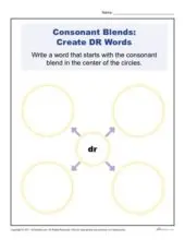 Consonant Blends | Kindergarten and 1st Grade Worksheets and Activities